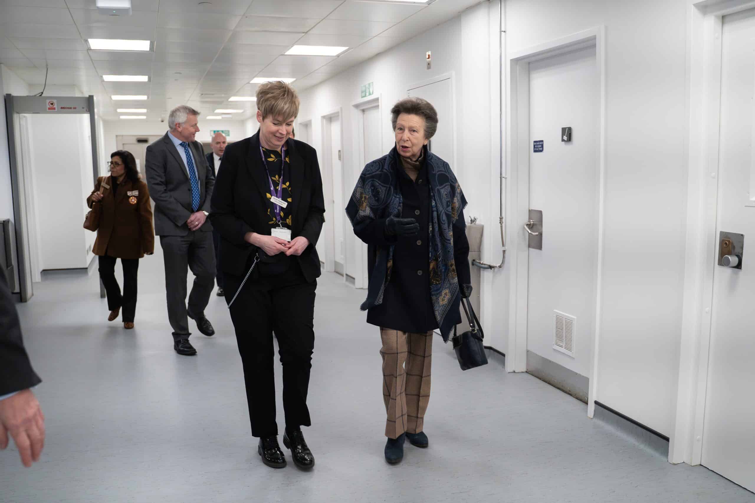 A warm welcome for HRH The Princess Royal at Heathrow Immigration ...